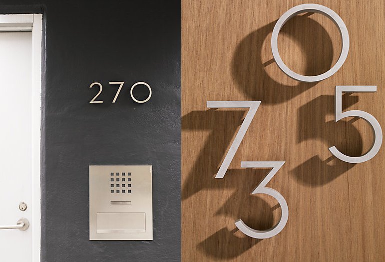 Neutra Font House Numbers