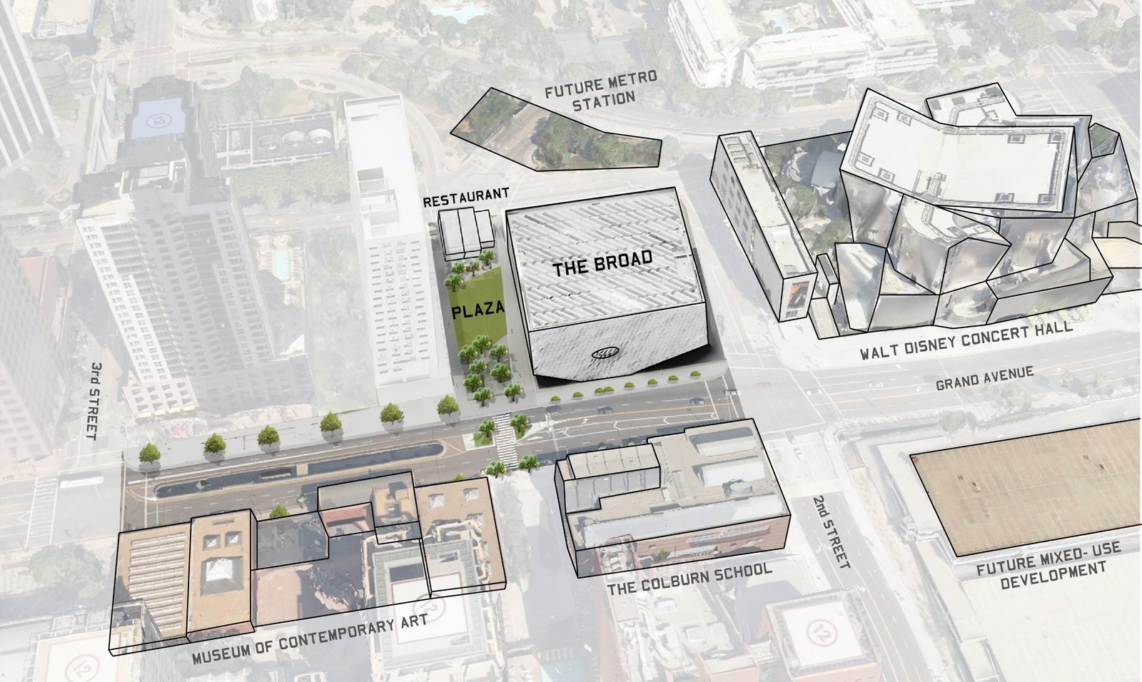 Photo 4 of 4 in The Broad Museum in Los Angeles Reveals Plaza Plans - Dwell