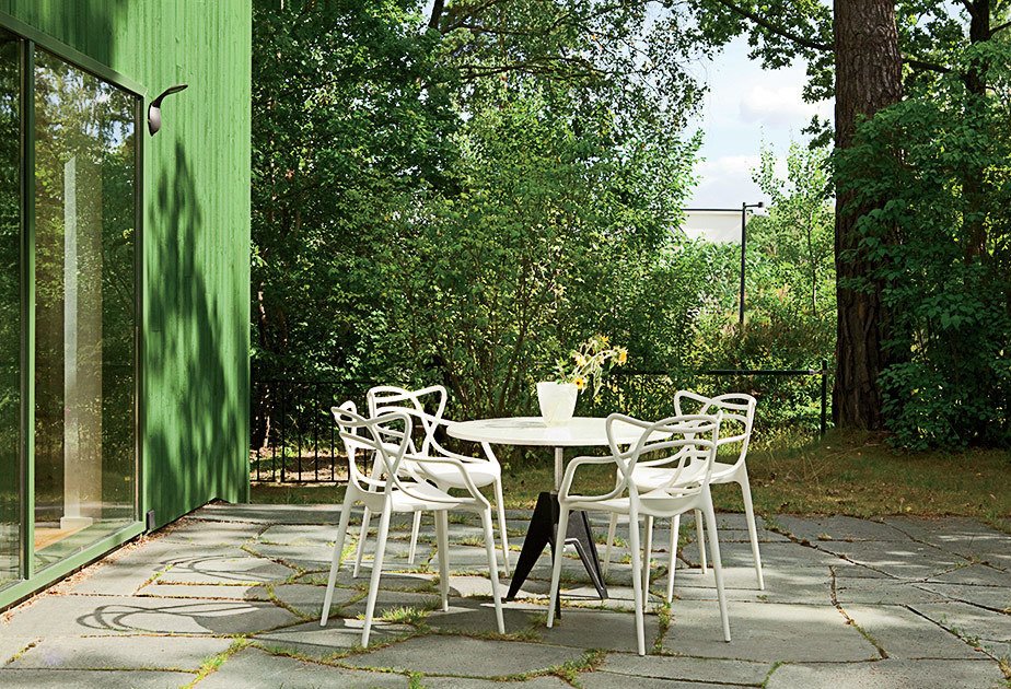 Photo 5 of 12 in This Bright Green Prefab in Sweden Looks Just Like a ...