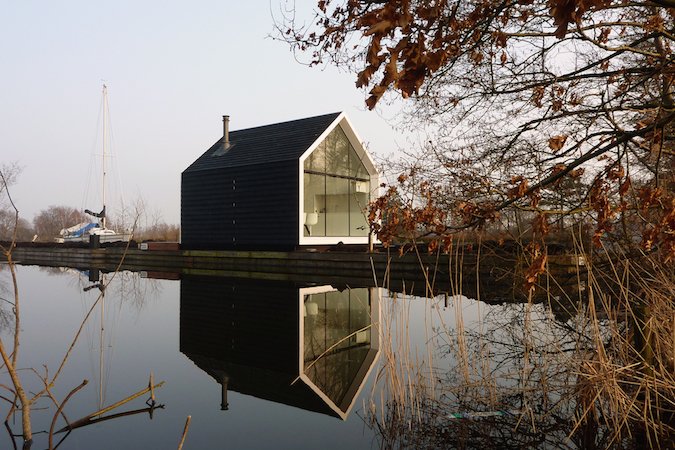 Photo 1 of 3 in House of the Week: Prefab Cabin with Glass Walls - Dwell