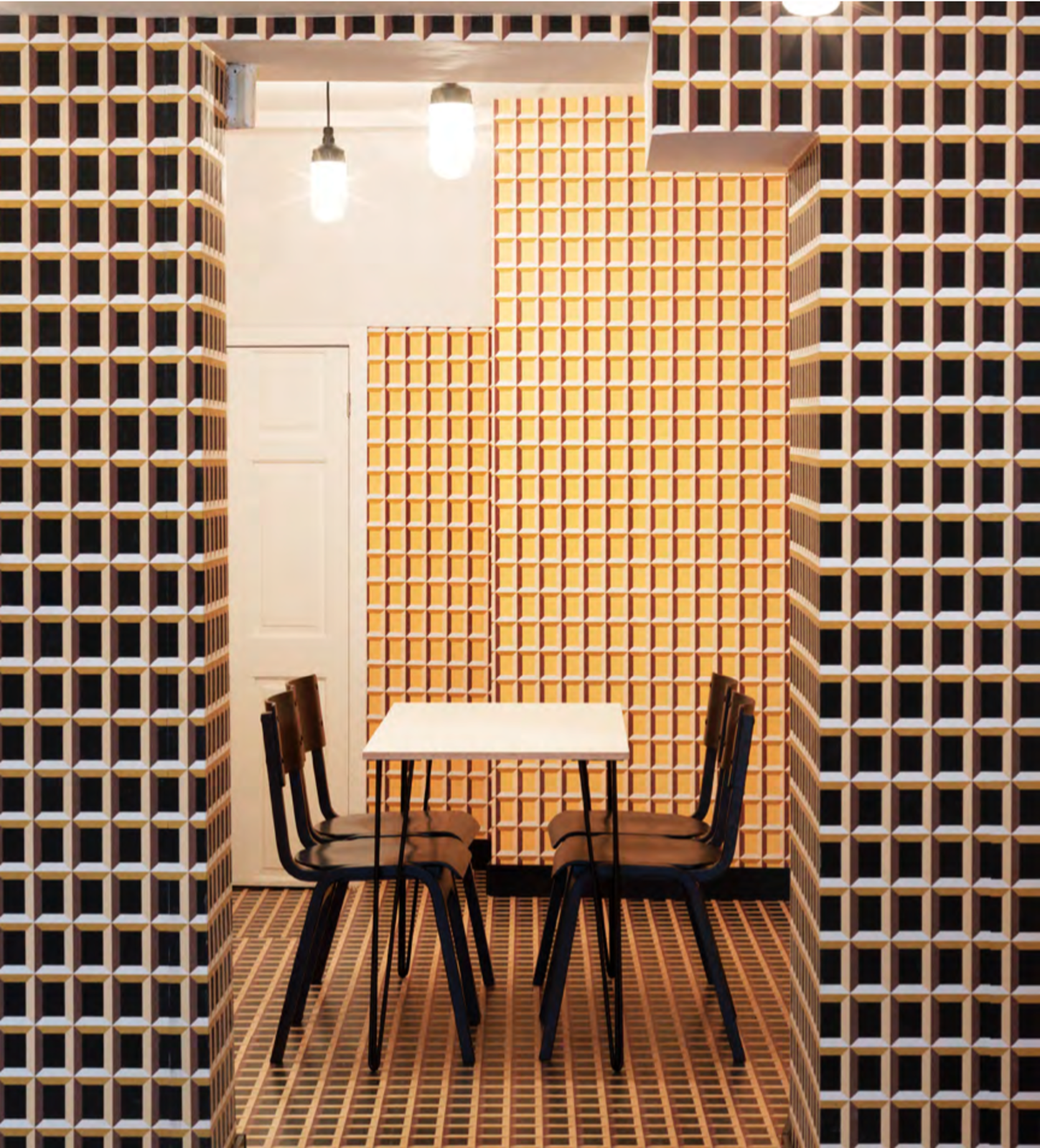 Super Graphic Café Is an Ode to Wallpaper (4 Photos) - Dwell