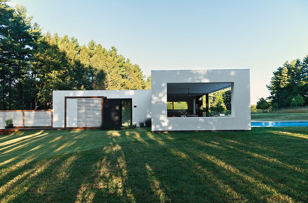 Photo 6 of 11 in Cute Couple Alert: Modern Prefab Poolhouse Addition to ...