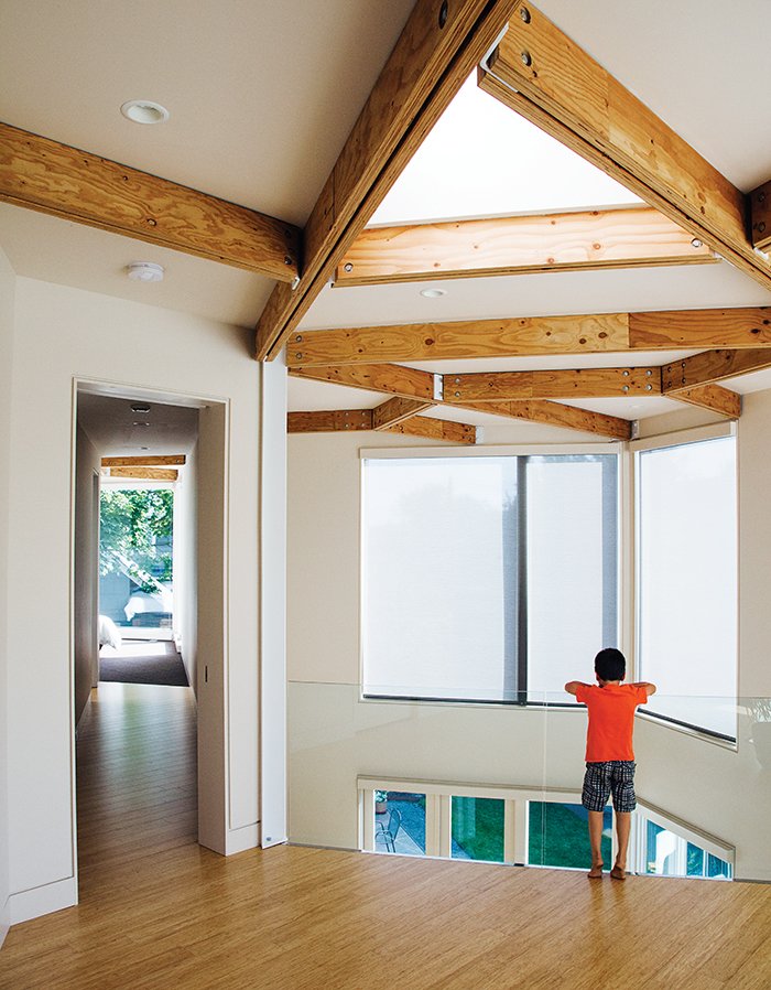 Photo 4 of 12 in 28 Triangles Make Up This Hyper-Angular Family Home ...