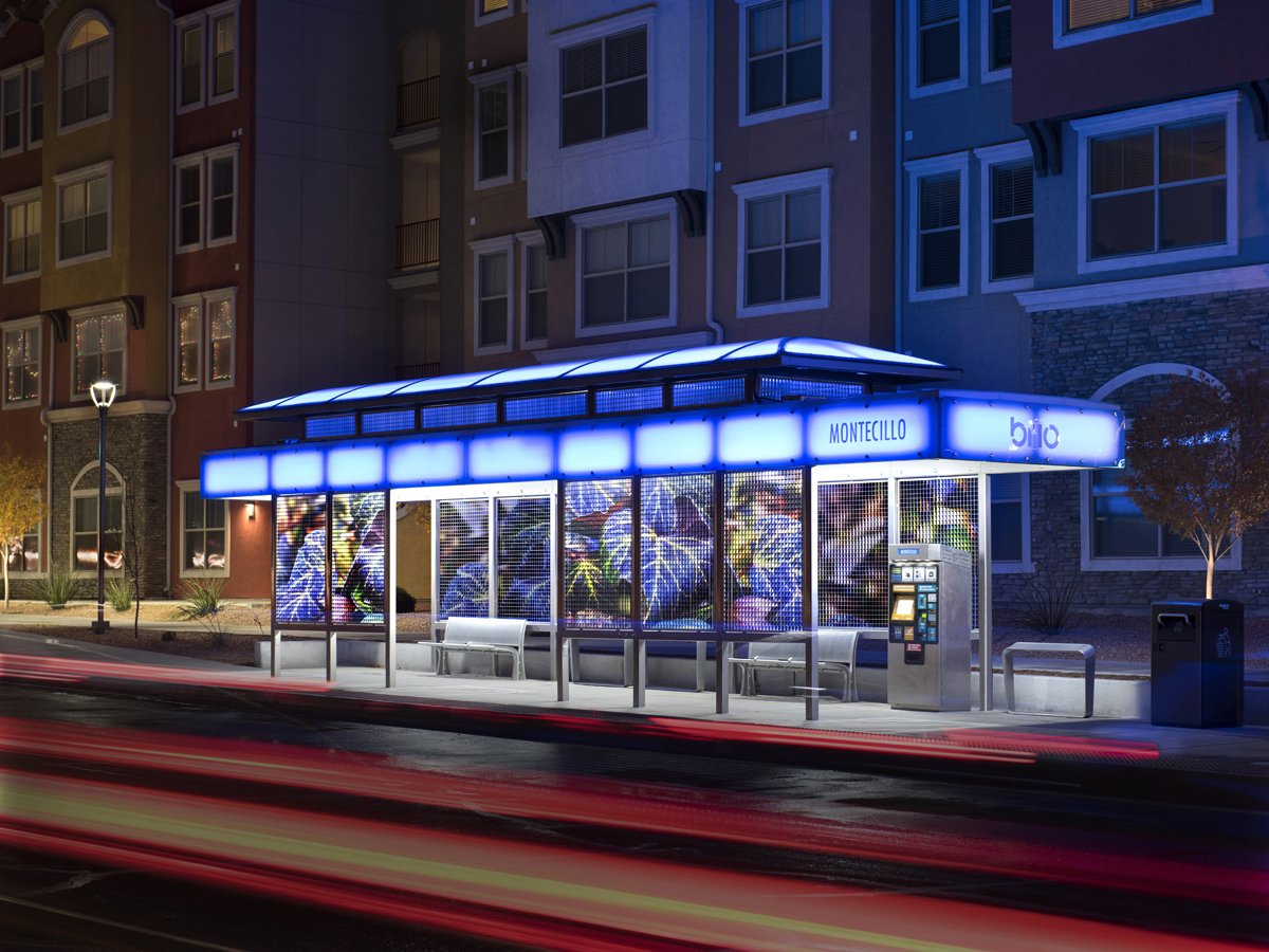 Bus Stations Remodeled With Graphic Flowers (5 Photos) - Dwell