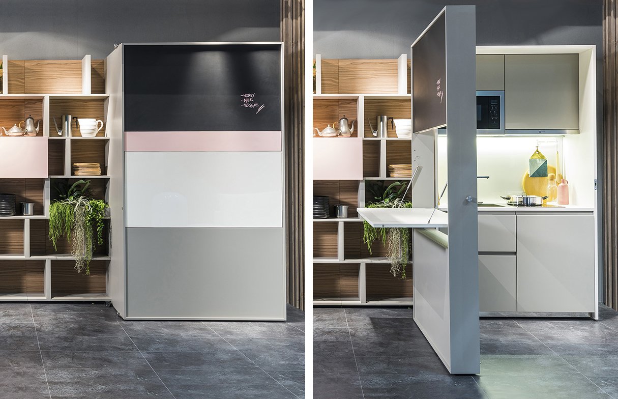 Genius Unfolding Kitchen Tucks Neatly Into Small Spaces (3 Photos) - Dwell