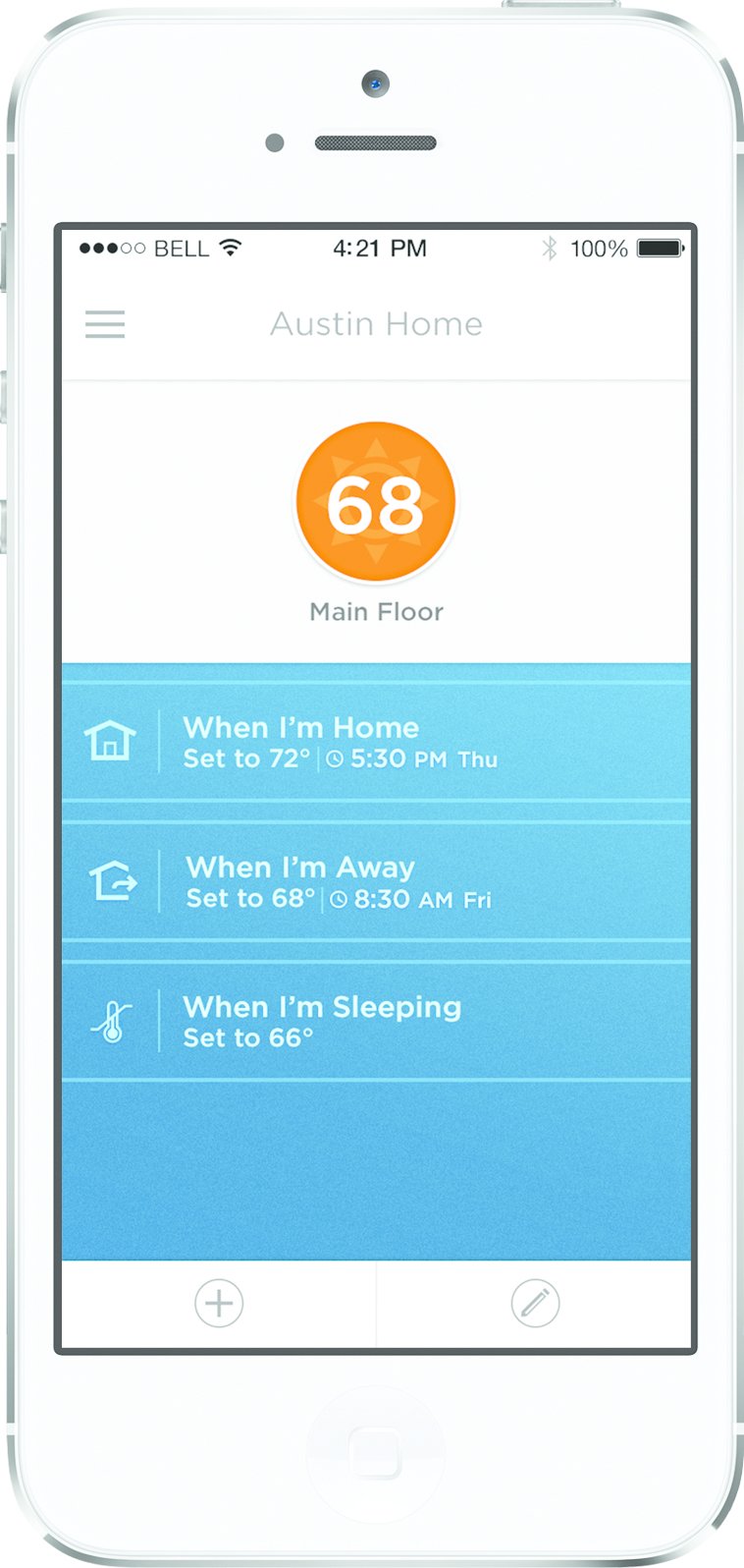 Honeywell Thermostat Turns On When You're Almost Home (4 Photos) - Dwell