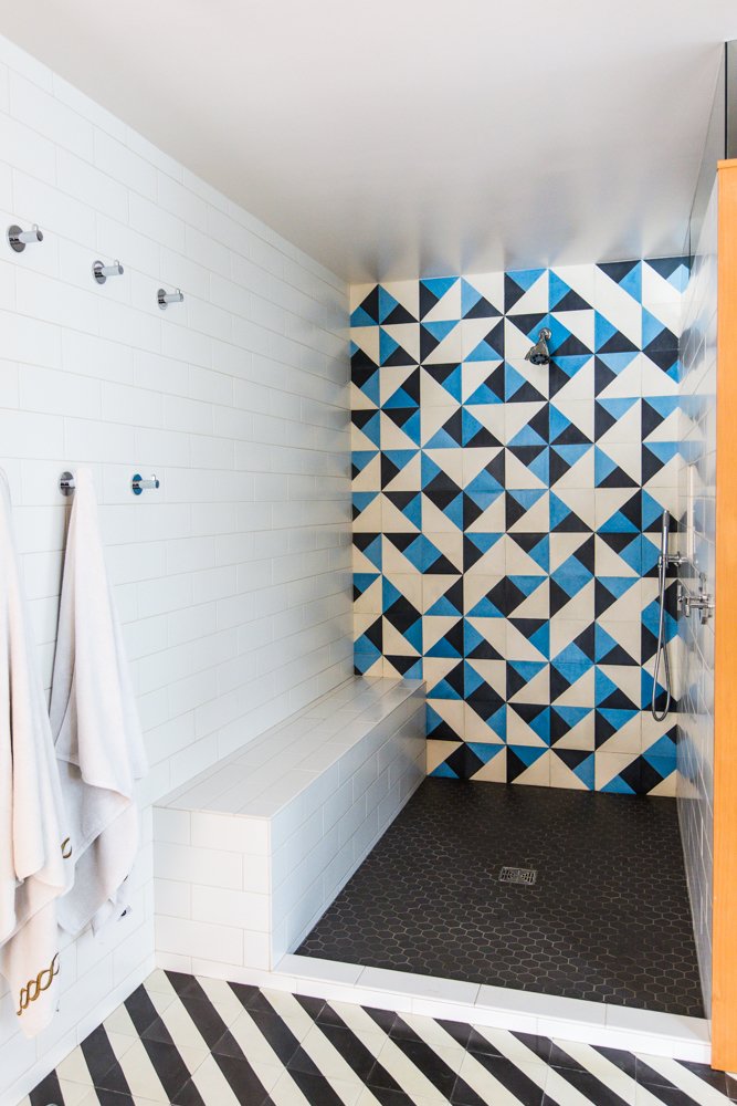 Photo 6 of 8 in A Bright, Geometric Bathroom Renovation in Los Angeles ...
