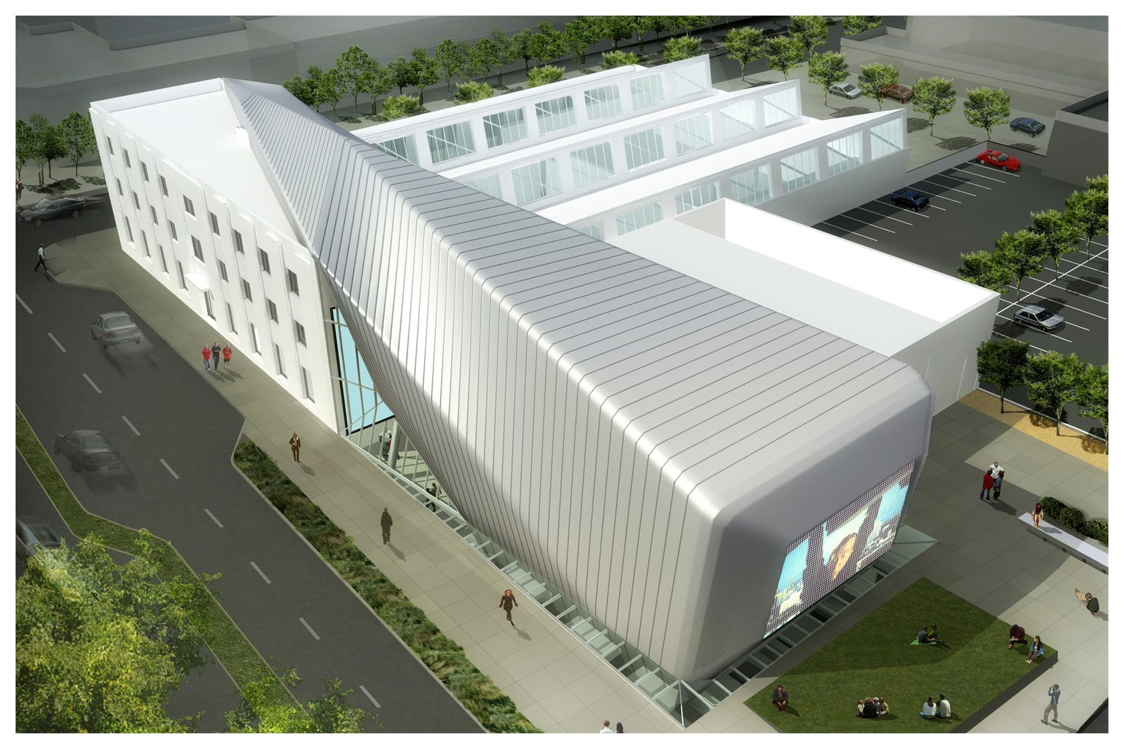 Photo 8 of 9 in A Floating Theater Hides Within this Art Deco-Inspired ...