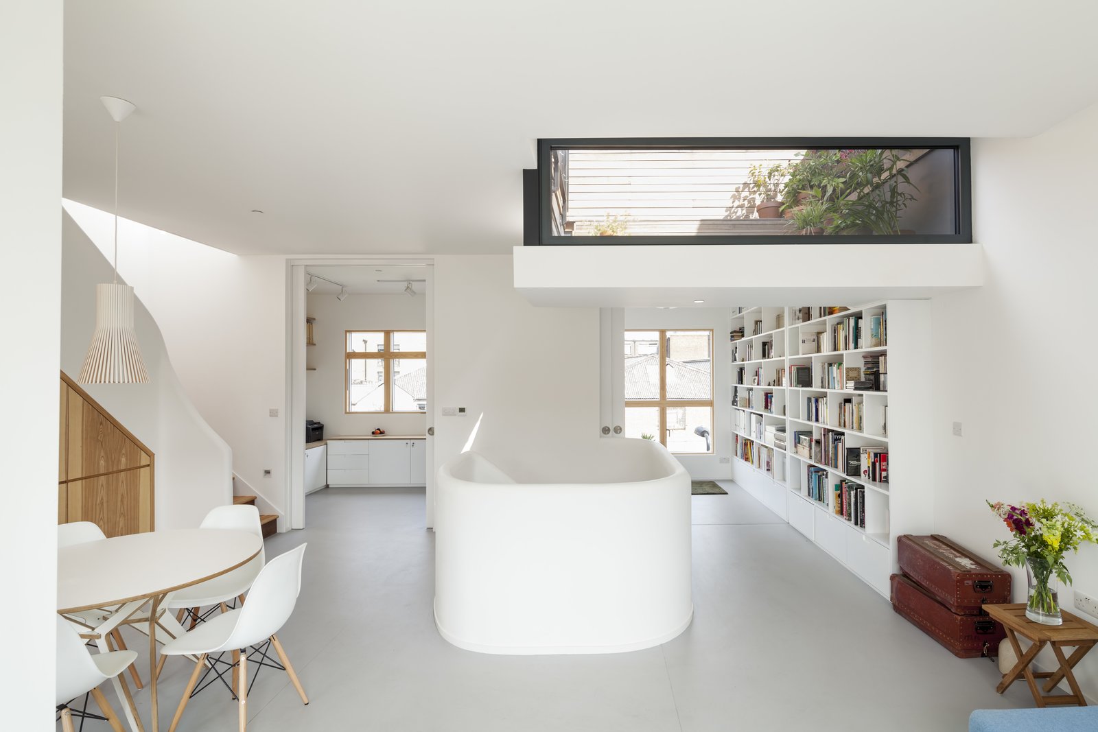 Photo 2 of 7 in A Clever Sunken Roof Fills a London Terrace House with ...
