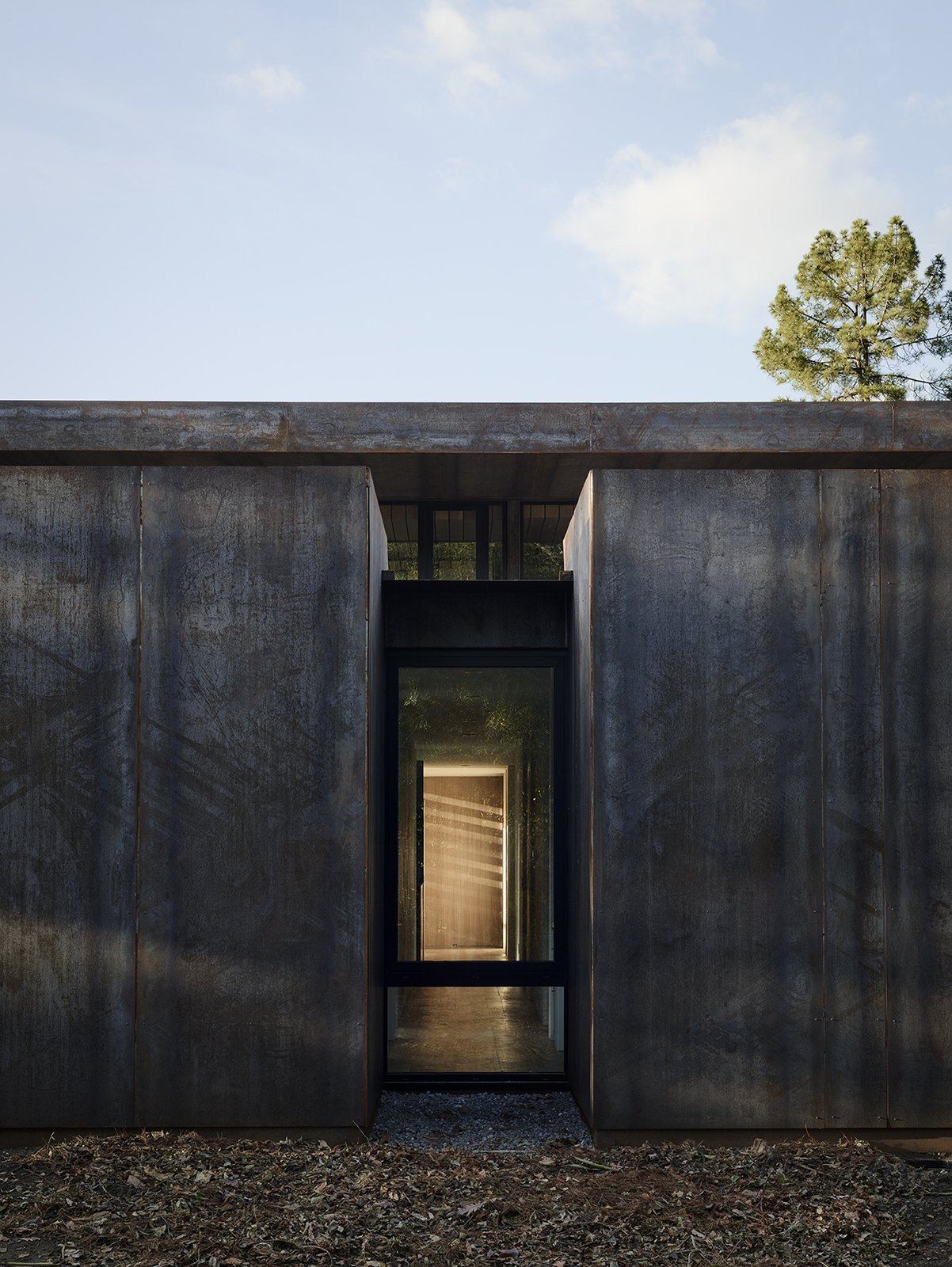 Photo 7 of 14 in Nature Drove the Design of This Sculptural, Cor-Ten ...