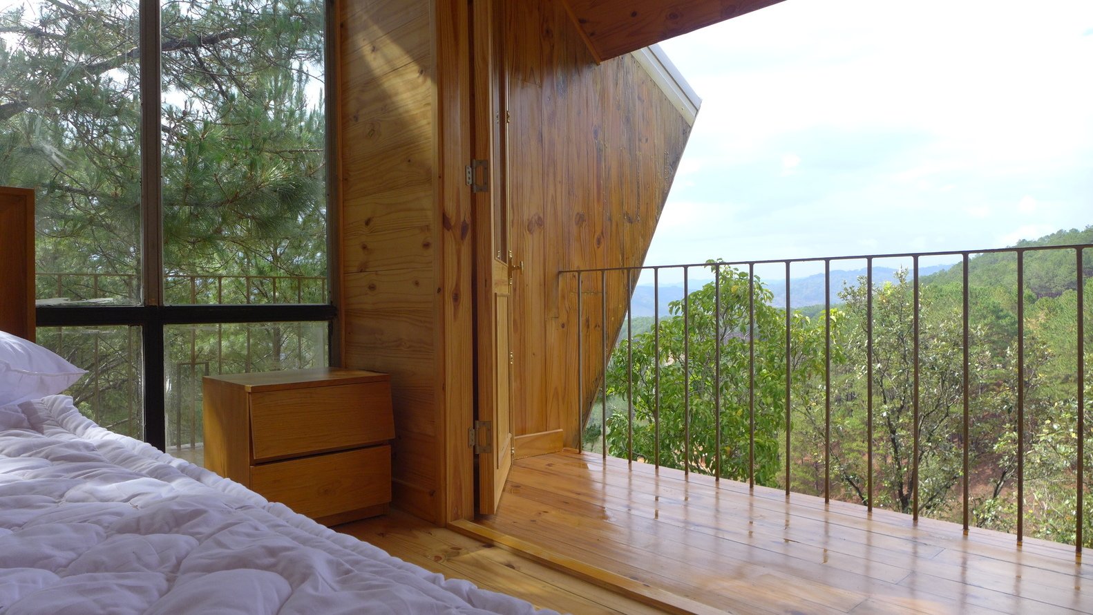 Photo 4 of 10 in These Geometric Cabins Glow Like Lanterns in a ...