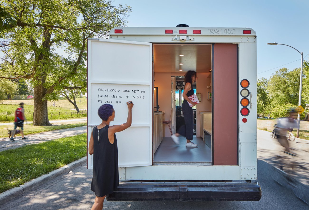 Photo 2 of 10 in A Delivery Van–Turned–Mobile Classroom for Kids Hits ...