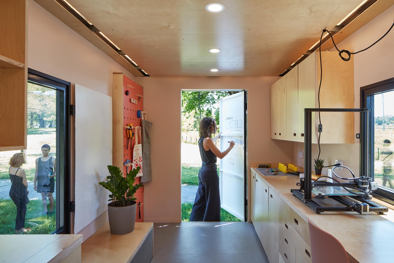 Photo 4 of 10 in A Delivery Van–Turned–Mobile Classroom for Kids Hits ...