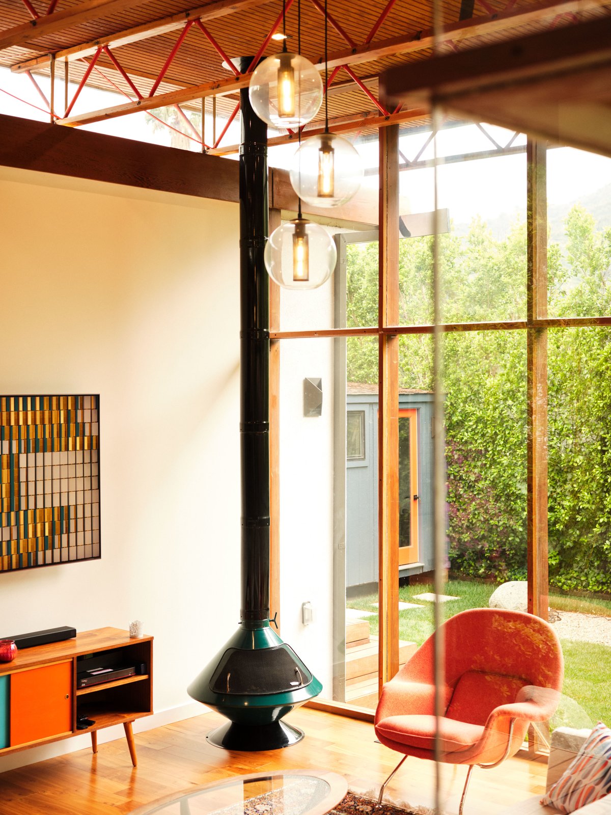 Photo 3 of 14 in To Update a Midcentury With a Striking Open-Truss ...