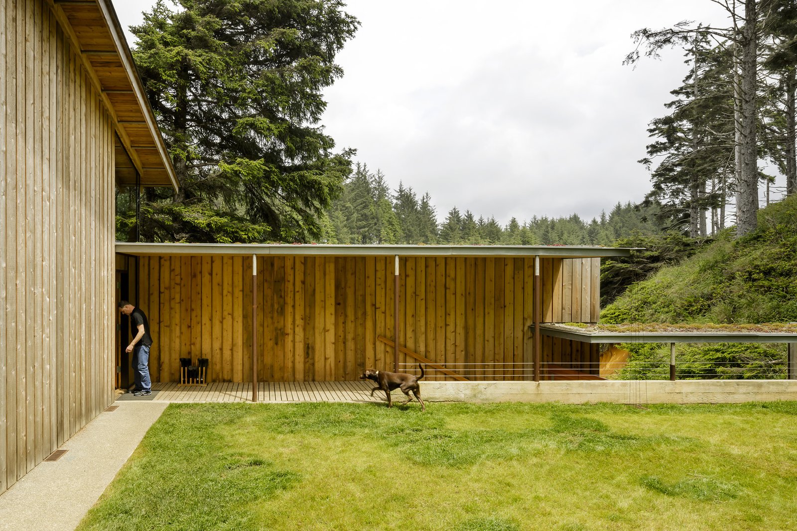 Photo 3 of 14 in A Rustic Hideaway Perches on a Wooded Bluff ...