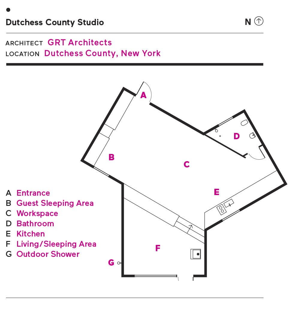 Photo 13 of 13 in A Pinwheel-Shaped Cottage in Upstate New York Packs a ...