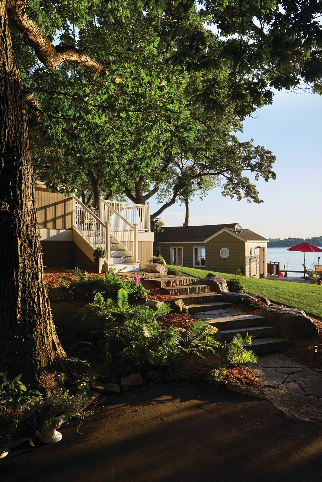 Photo 7 of 7 in An Artful Lakefront Deck Invites Family Gatherings in ...