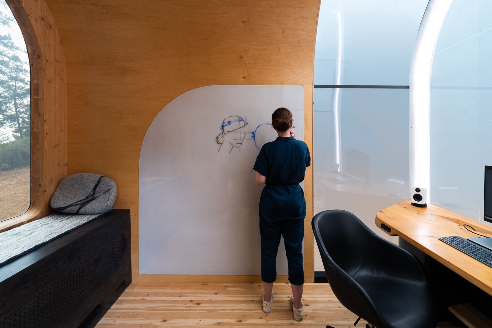 Photo 7 of 10 in A New Prefab Office Pod Lets You Work From Practically ...