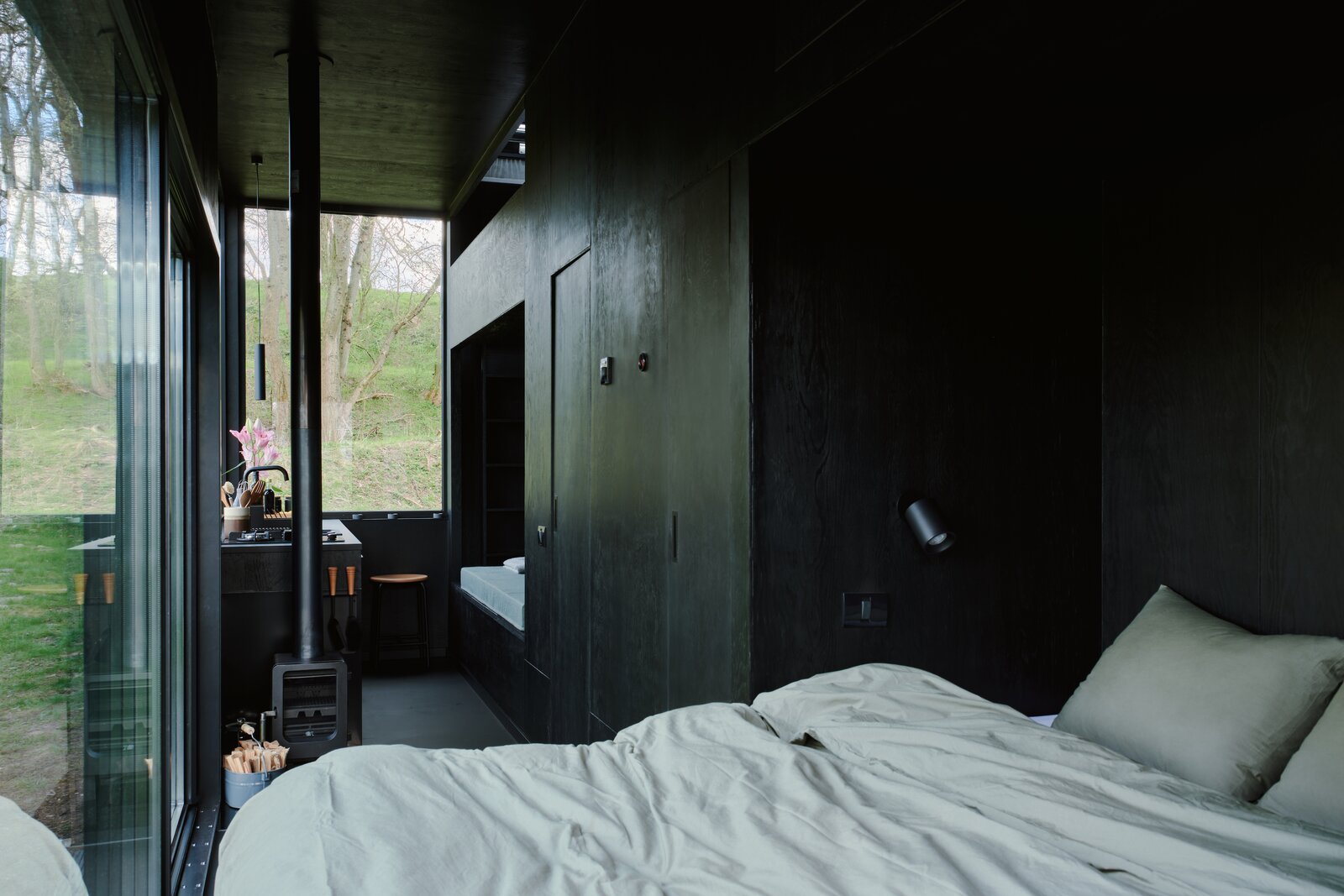 Photo 4 of 9 in Charred Timber Clads a New Rentable Tiny Cabin in ...