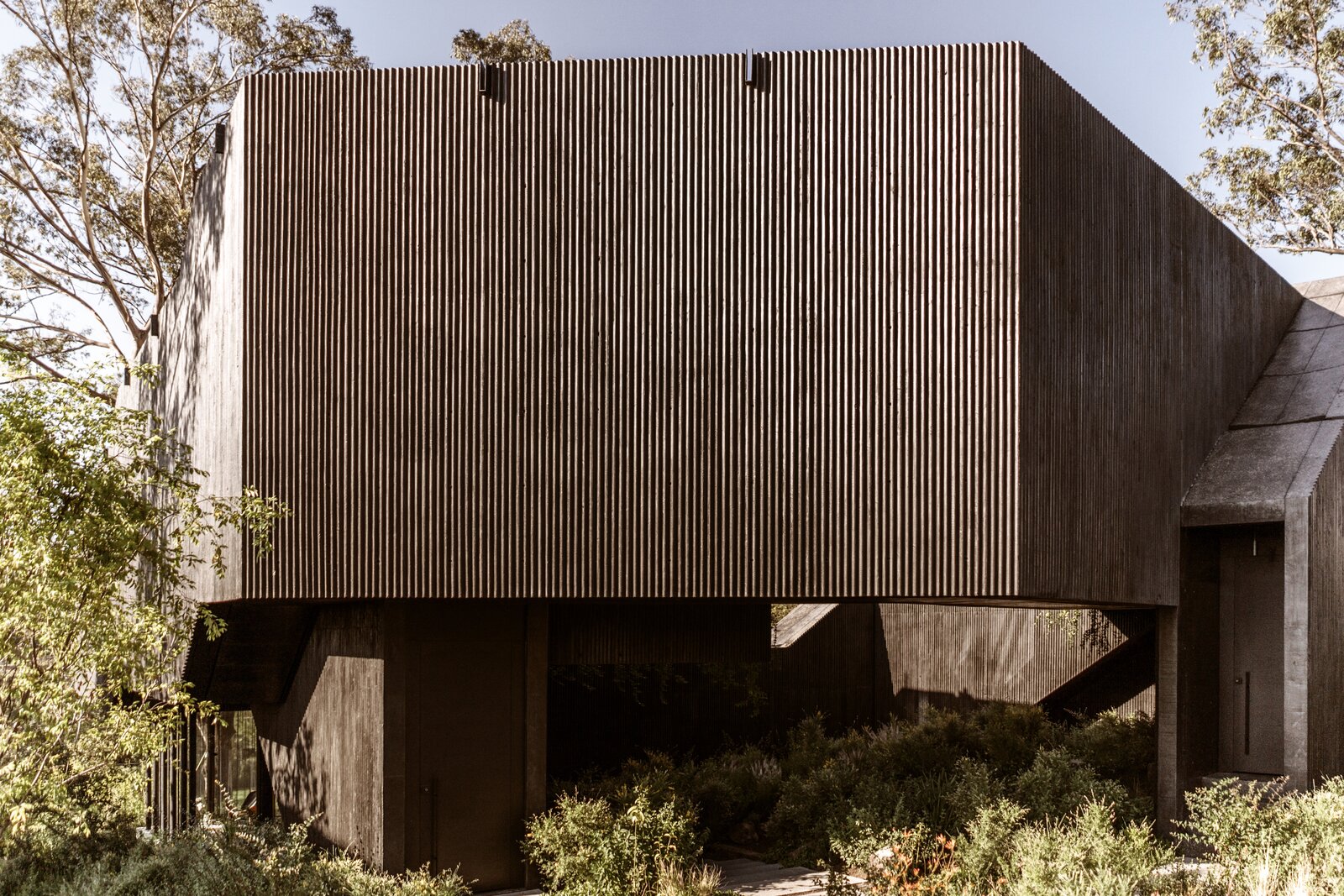 A Dark Serpentine Structure Works as a Surprisingly Airy Family Home ...