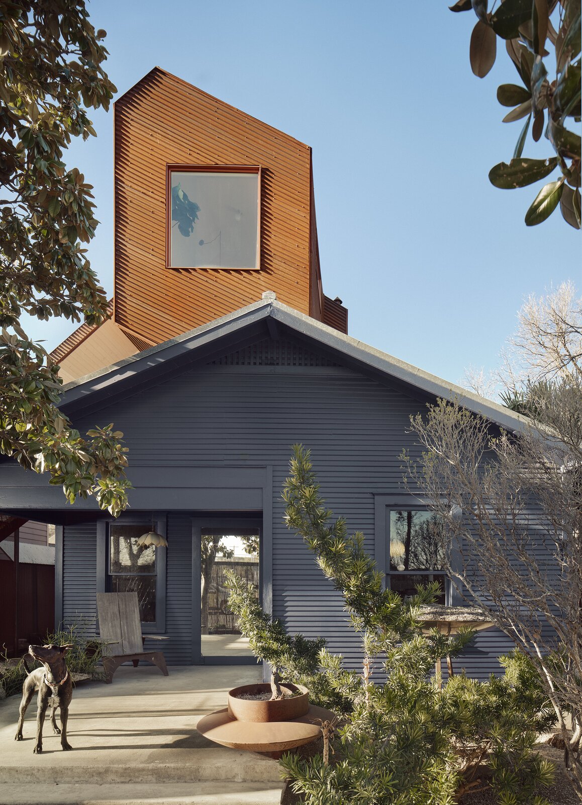 Photo 1 of 19 in A Tiny, Jewel-Shaped Studio Perches Atop an Austin Bungalow - Dwell
