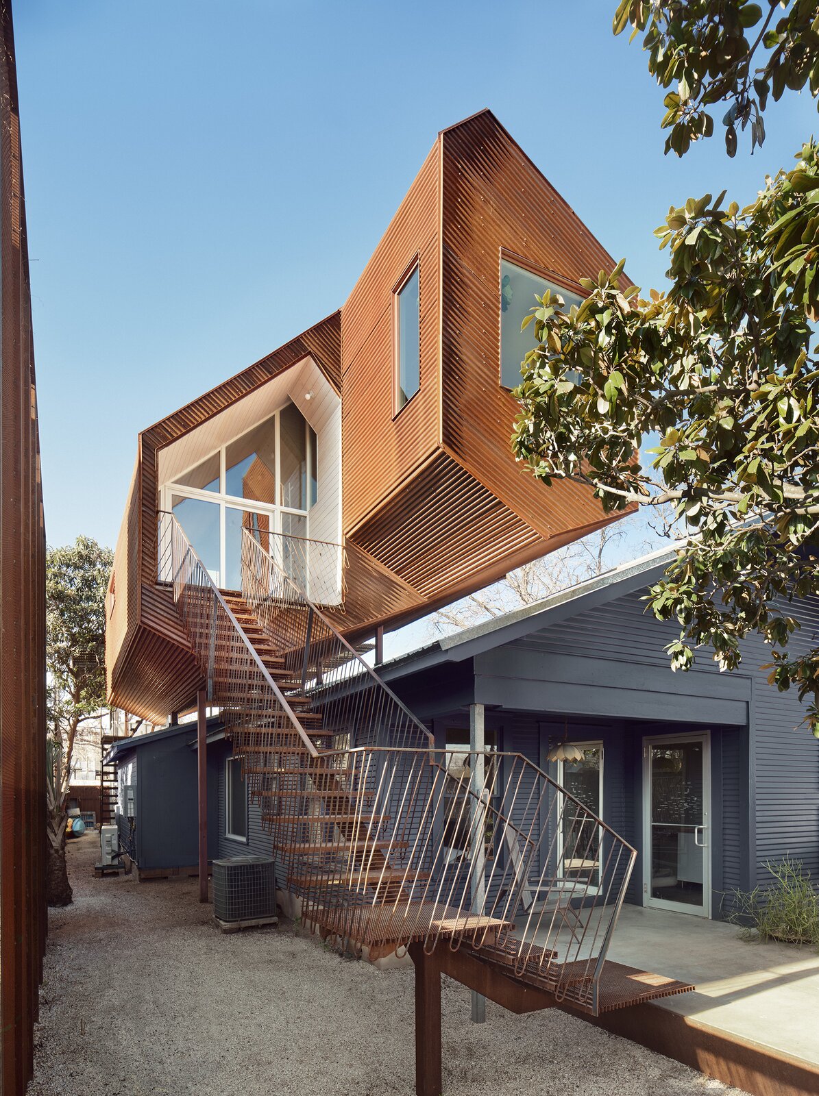 Photo 3 of 19 in A Tiny, Jewel-Shaped Studio Perches Atop an Austin ...