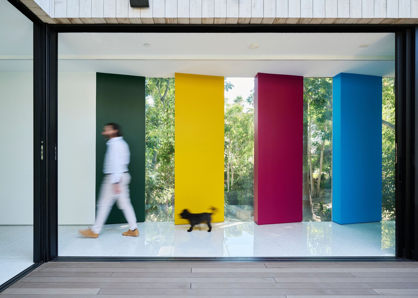 An Architect’s Minimalist Home Gets a Splash of Color Inspired by ...