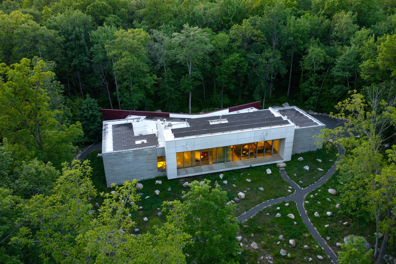 Photo 9 of 9 in In Upstate New York, a Monumental Cor-Ten Steel and ...