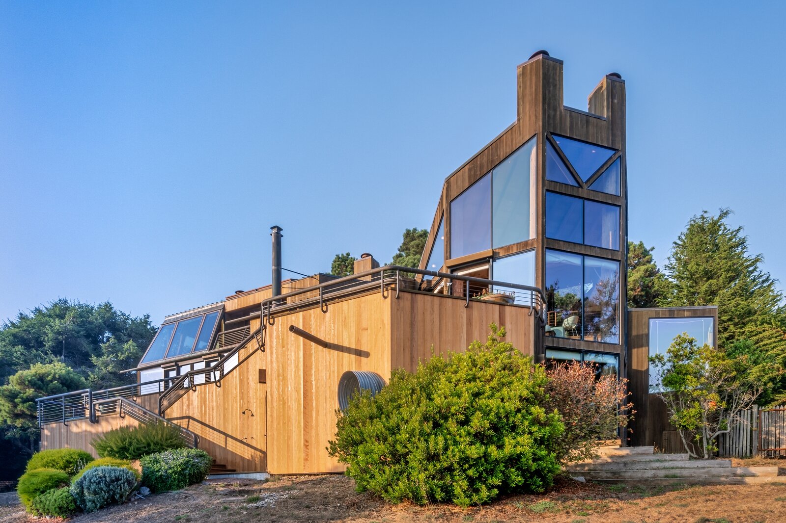 Photo 1 of 10 in This $8M Sea Ranch Dream Home Has a “Mystical Portal ...