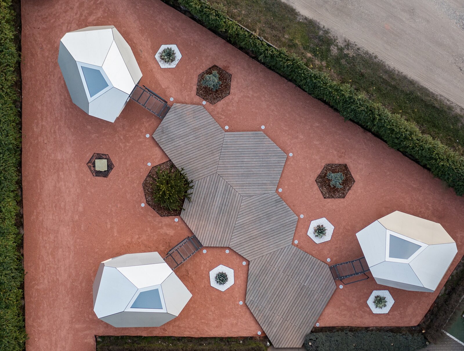 Photo 2 of 11 in These Meteorite-Shaped Office Pods Look Ready for the ...