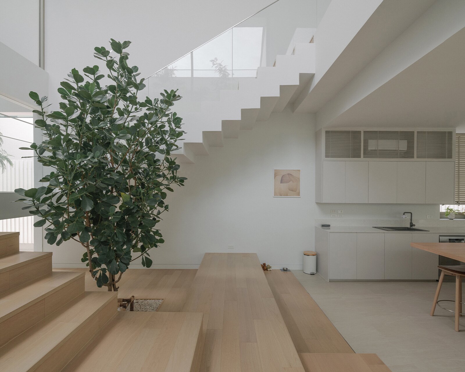 It’s Always Springtime in This Serene Thai Home With an Indoor Tree - Dwell
