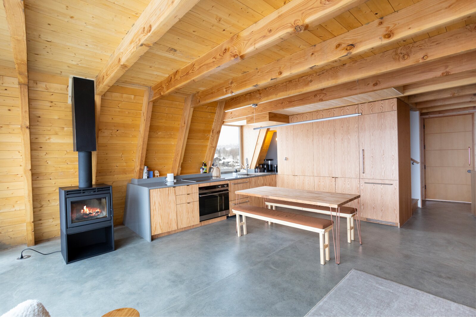 Photo 5 of 5 in He Had a Vision: to Build an A-Frame Cabin Almost ...