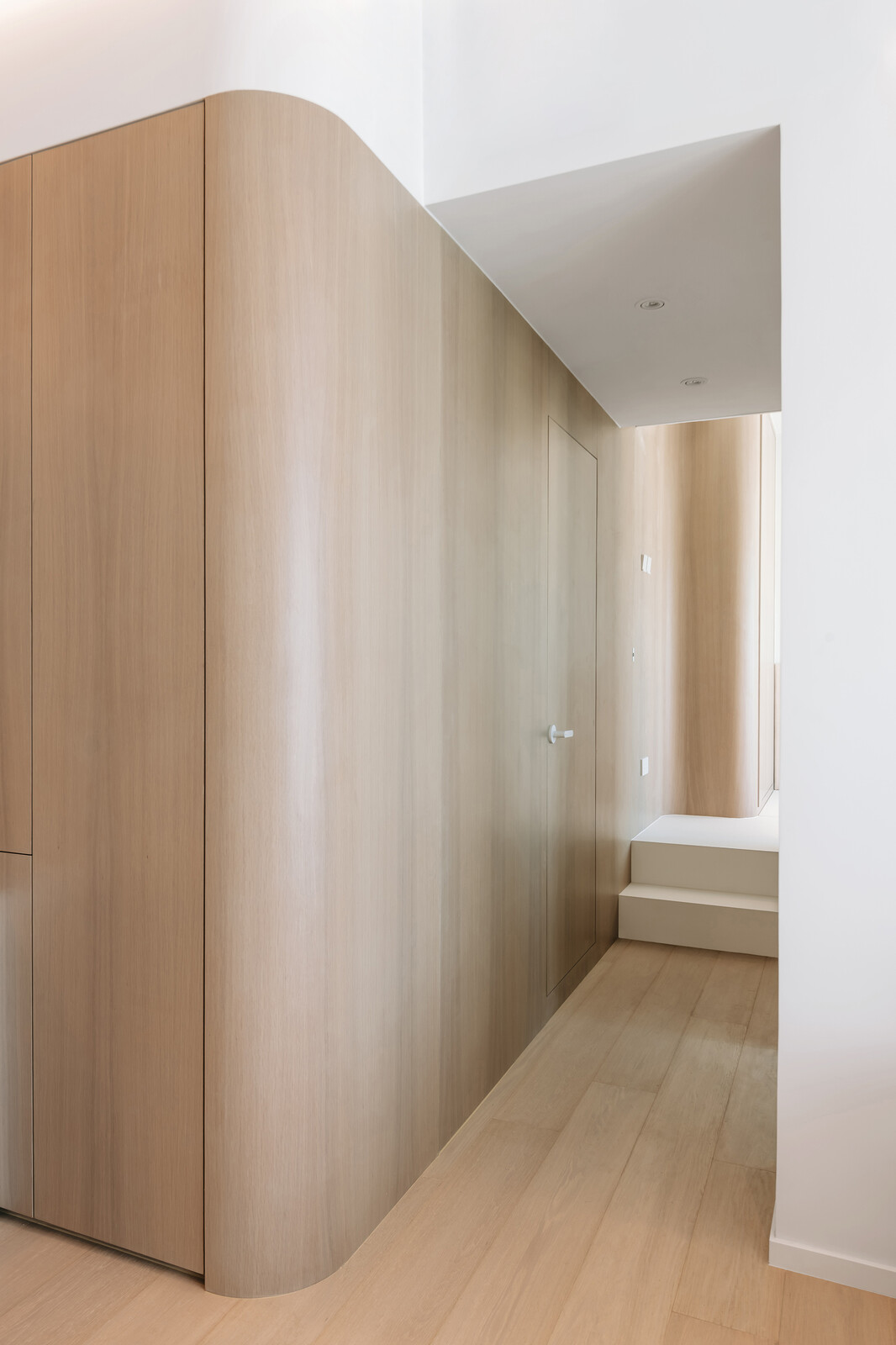 Photo 3 of 7 in How They Pulled It Off: A Prefab Curved Wall Creates ...