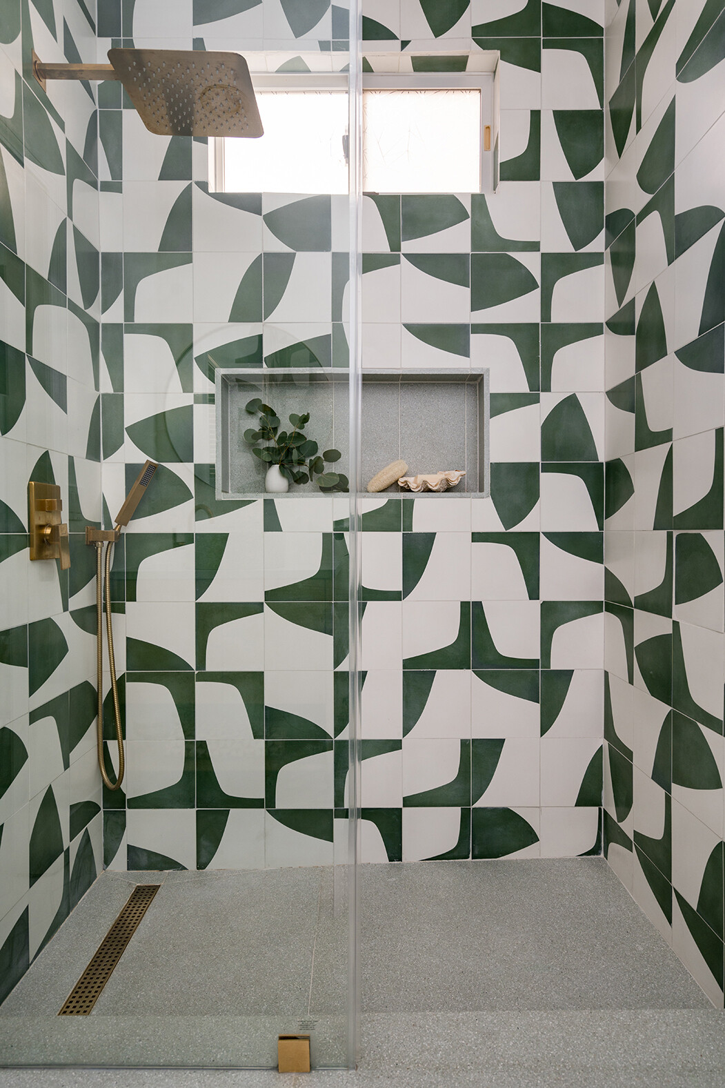 Photo 10 of 13 in Patterned Concrete and Geometric Tiles Turn This ...