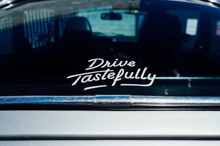 Photo 4 of 7 in "Drive Tastefully" Vinyl Decal by Petrolicious - Dwell