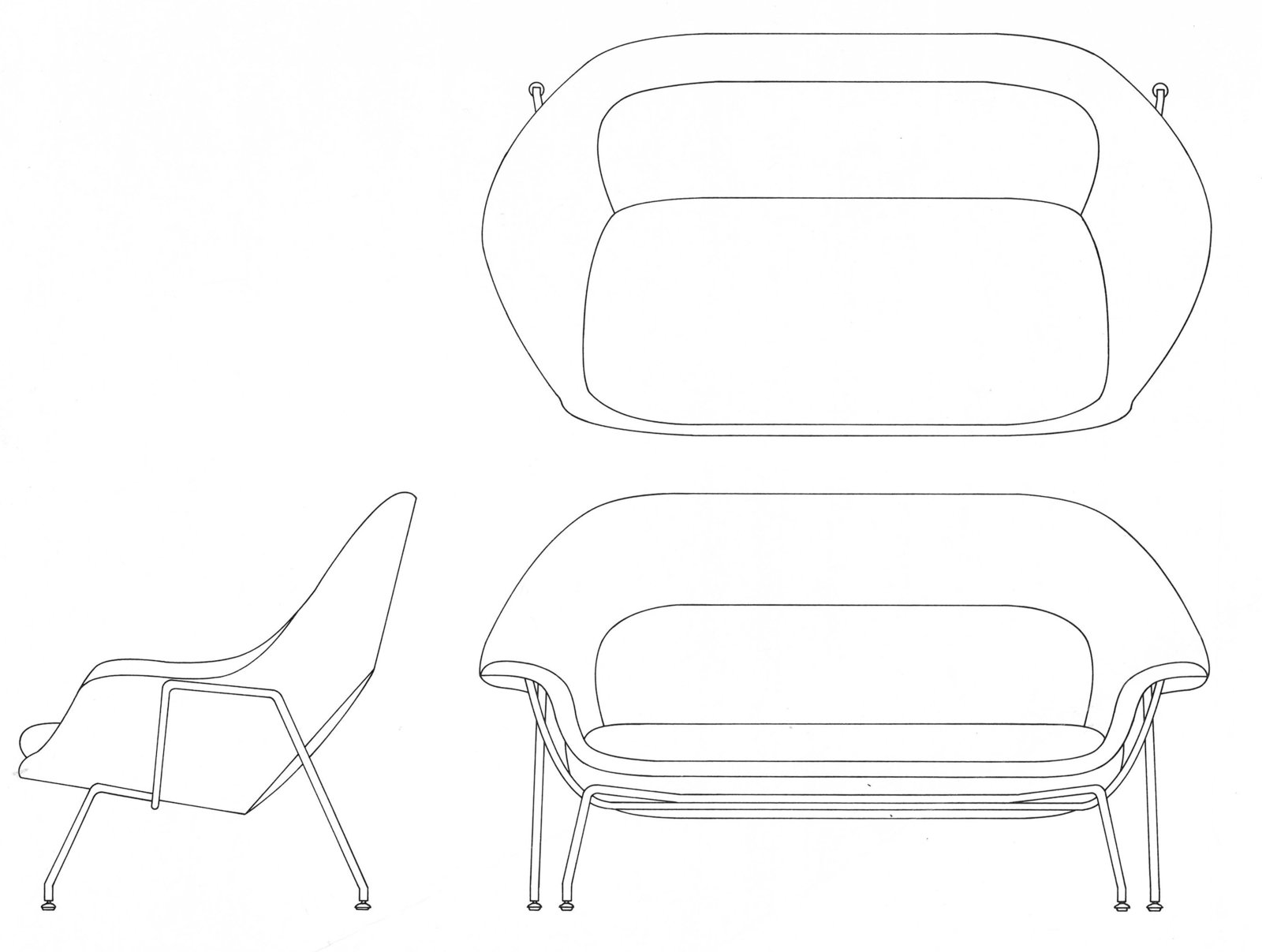 Photo 6 of 9 in Knoll Inspiration: Reintroducing the Womb Settee - Dwell