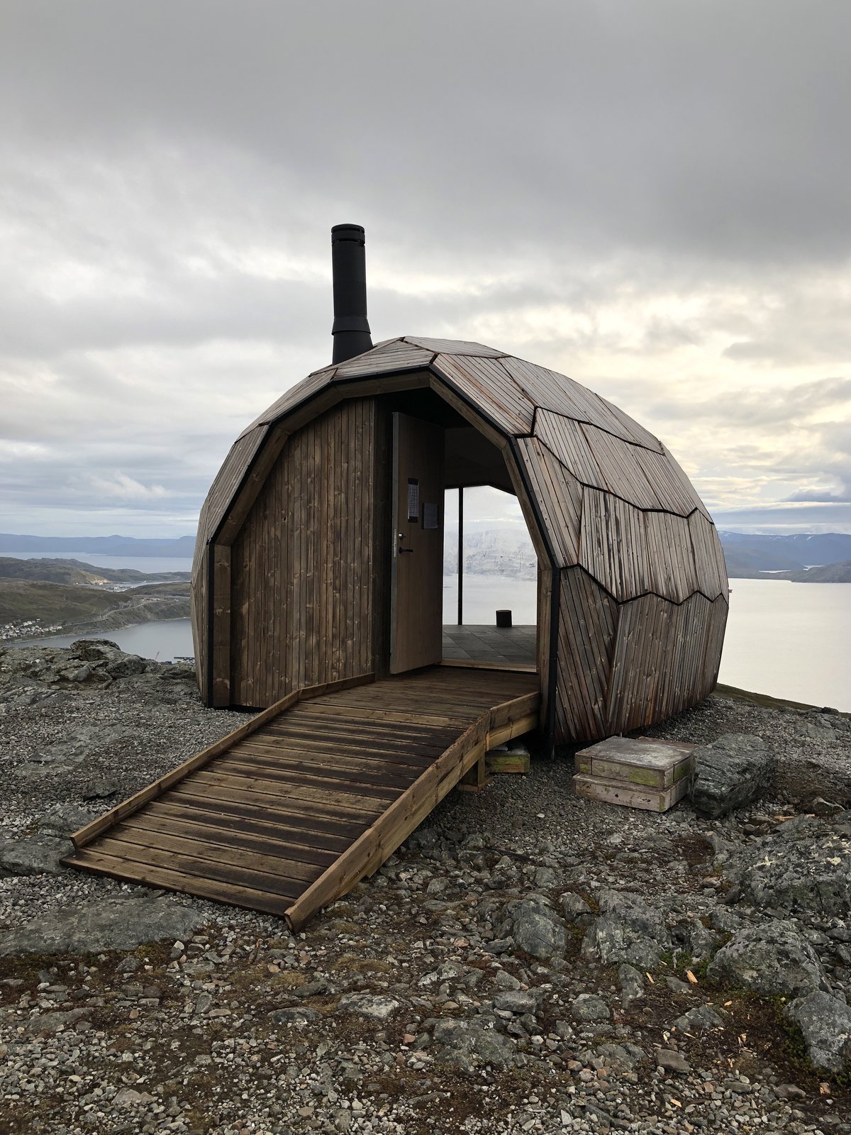 Photo 1 of 15 in This Egg-Shaped Cabin Provides Shelter for Arctic ...