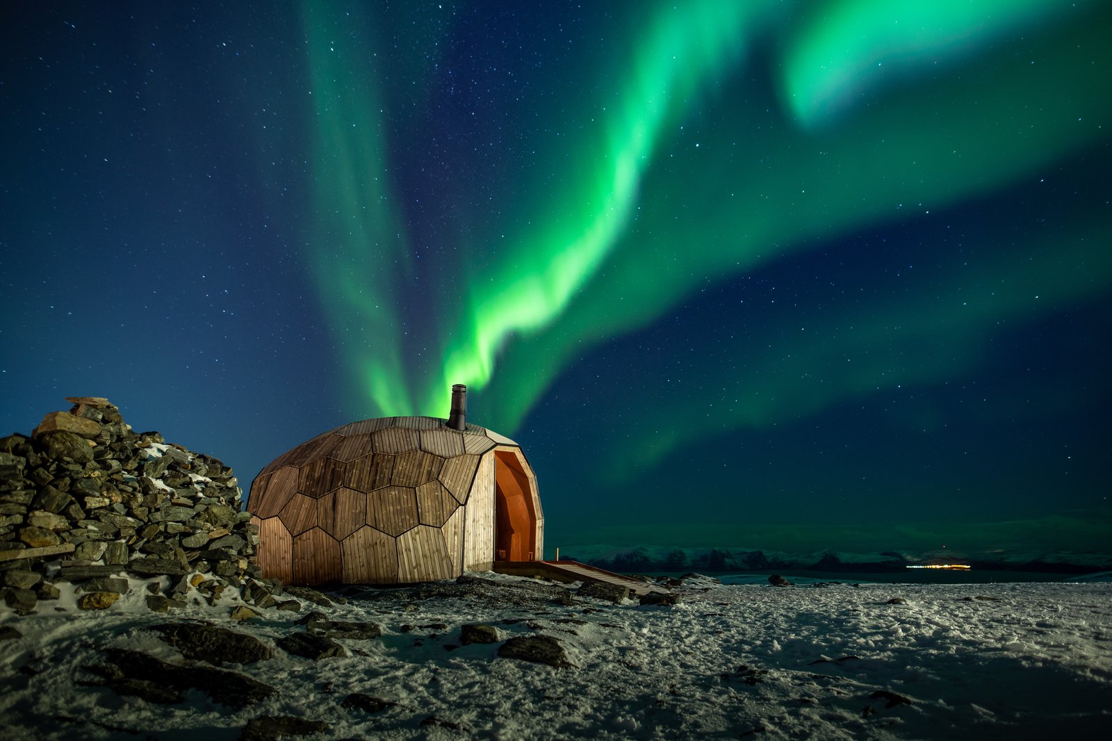 Photo 14 of 15 in This Egg-Shaped Cabin Provides Shelter for Arctic ...