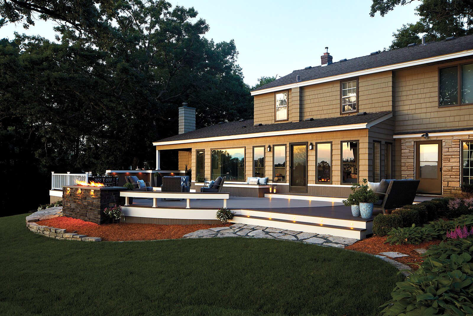 Photo 1 of 7 in An Artful Lakefront Deck Invites Family Gatherings in ...