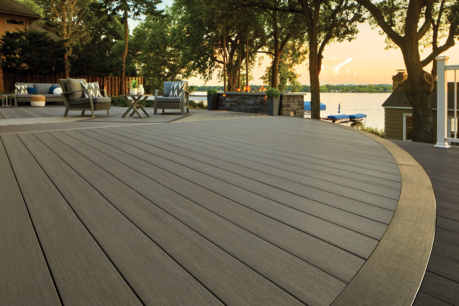 Photo 1 of 7 in An Artful Lakefront Deck Invites Family Gatherings in ...