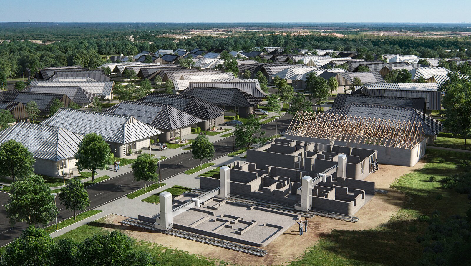 Photo 2 of 3 in Icon’s Massive Neighborhood of 3D-Printed Homes in ...