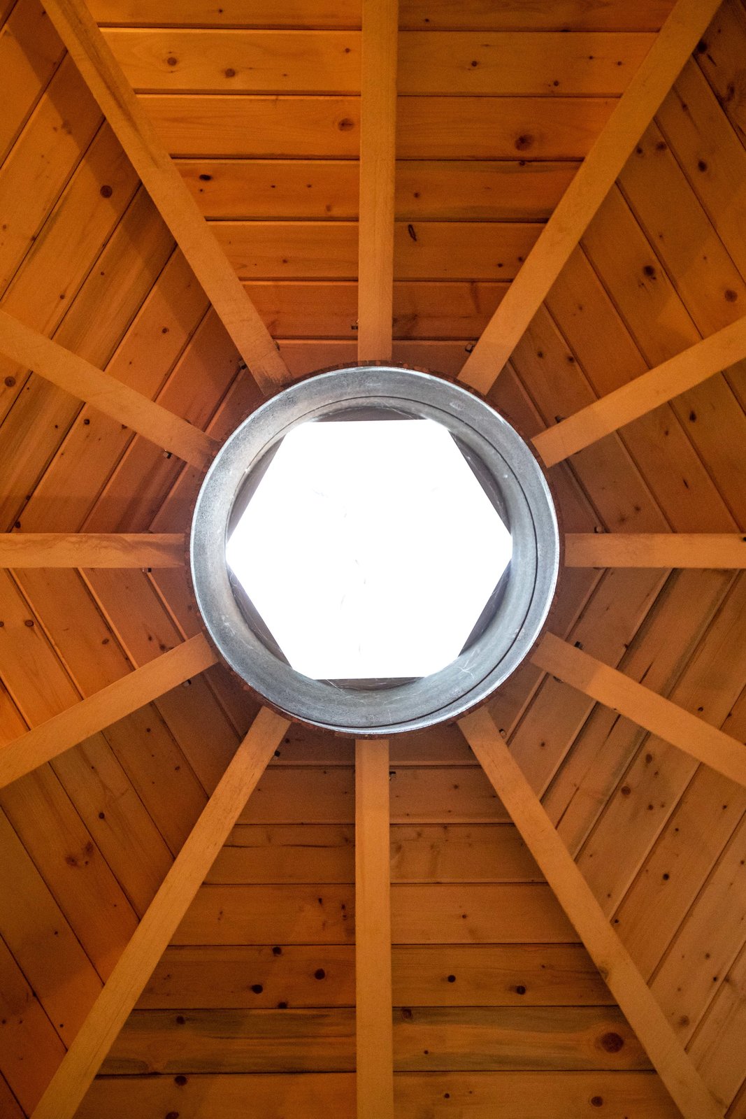 Photo 6 of 9 in Two Brothers Build a Woody, Hexagonal Studio in the ...