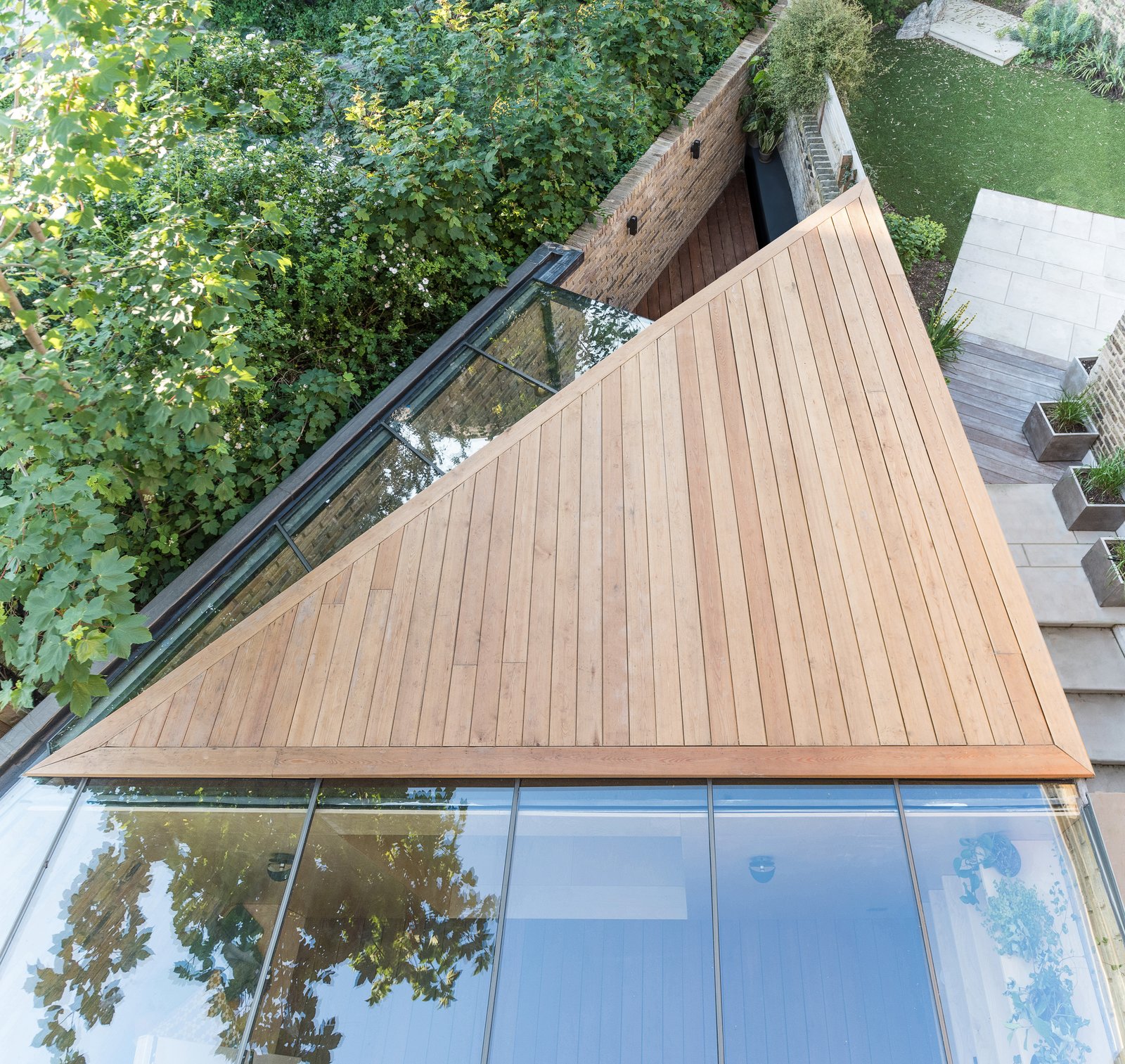 Photo 1 of 11 in A Crafty Triangular Addition Carves Out Office Space ...