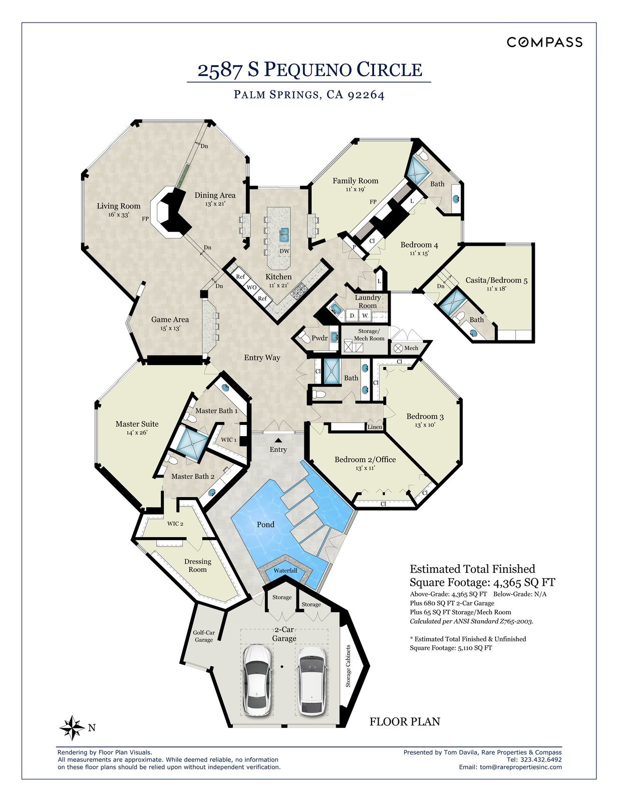 Photo 18 of 19 in Own William Krisel's Palm Springs Pod House For $2.5M ...