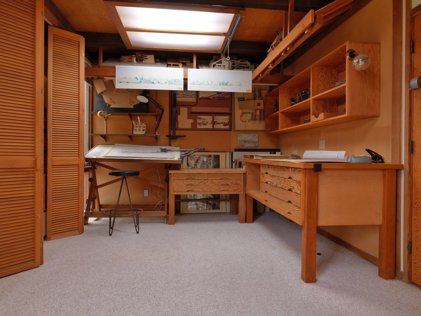 Office Craft Room Storage Photos from A Contemporary Beach Retreat on ...