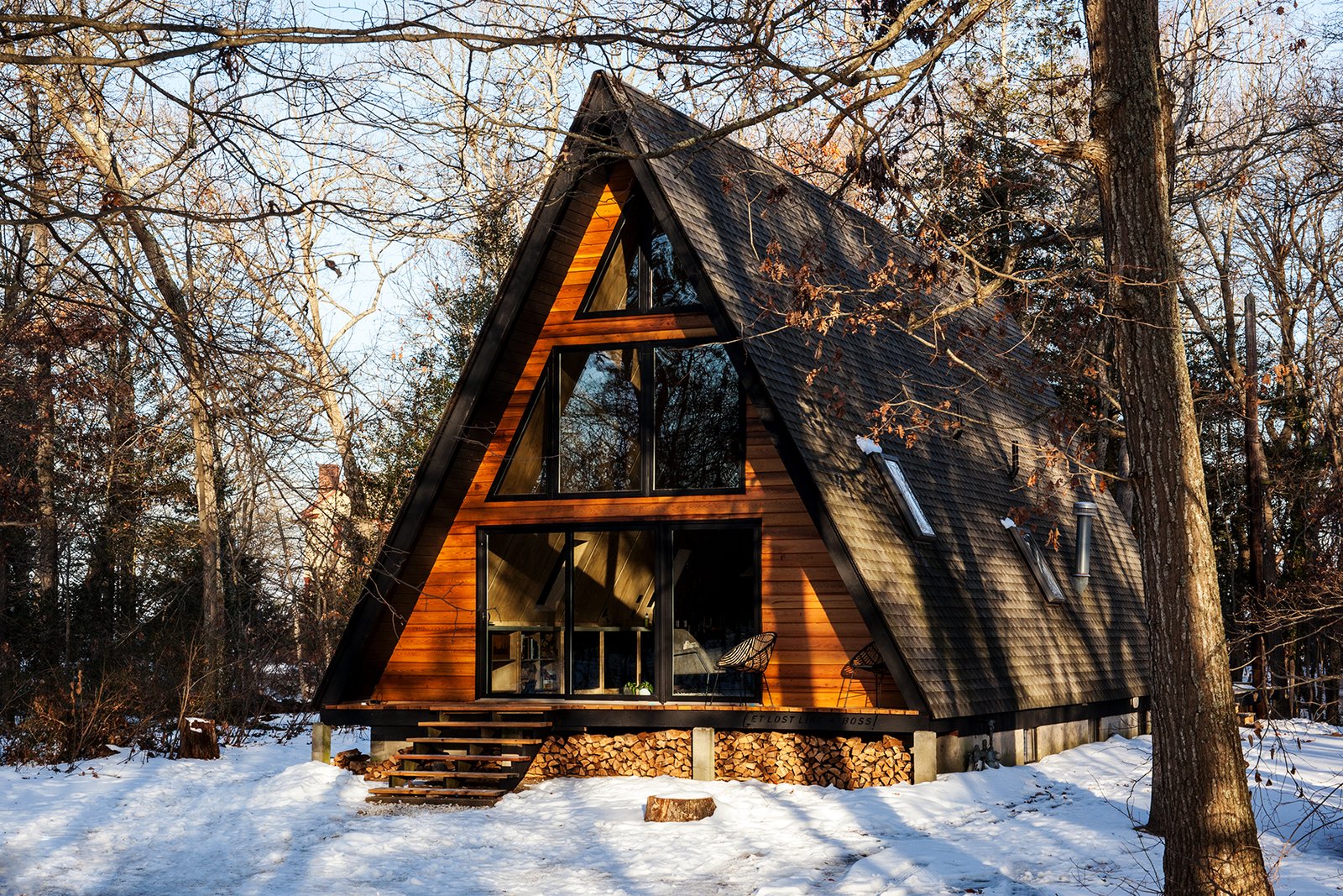 Get Cozy In This Renovated A Frame Cabin In The Woods Dwell
