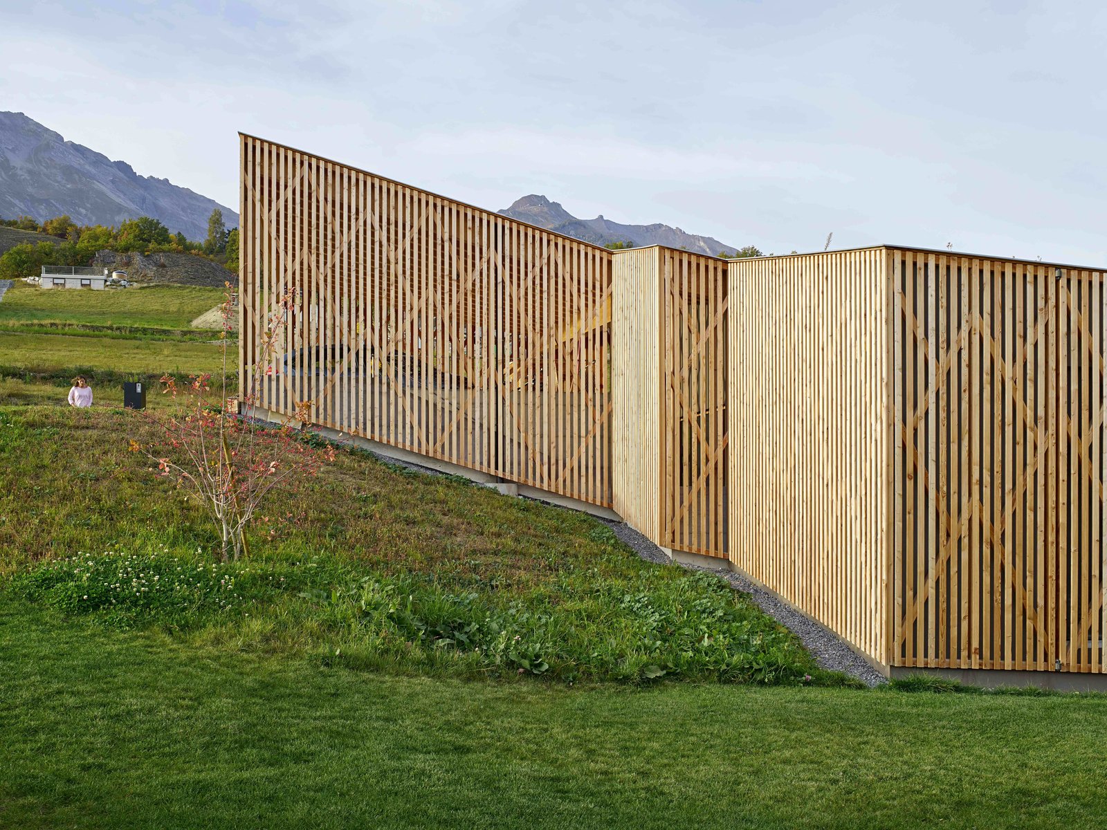 Photo 10 of 13 in A Green-Roofed Family Home Frames the Grandeur of the ...