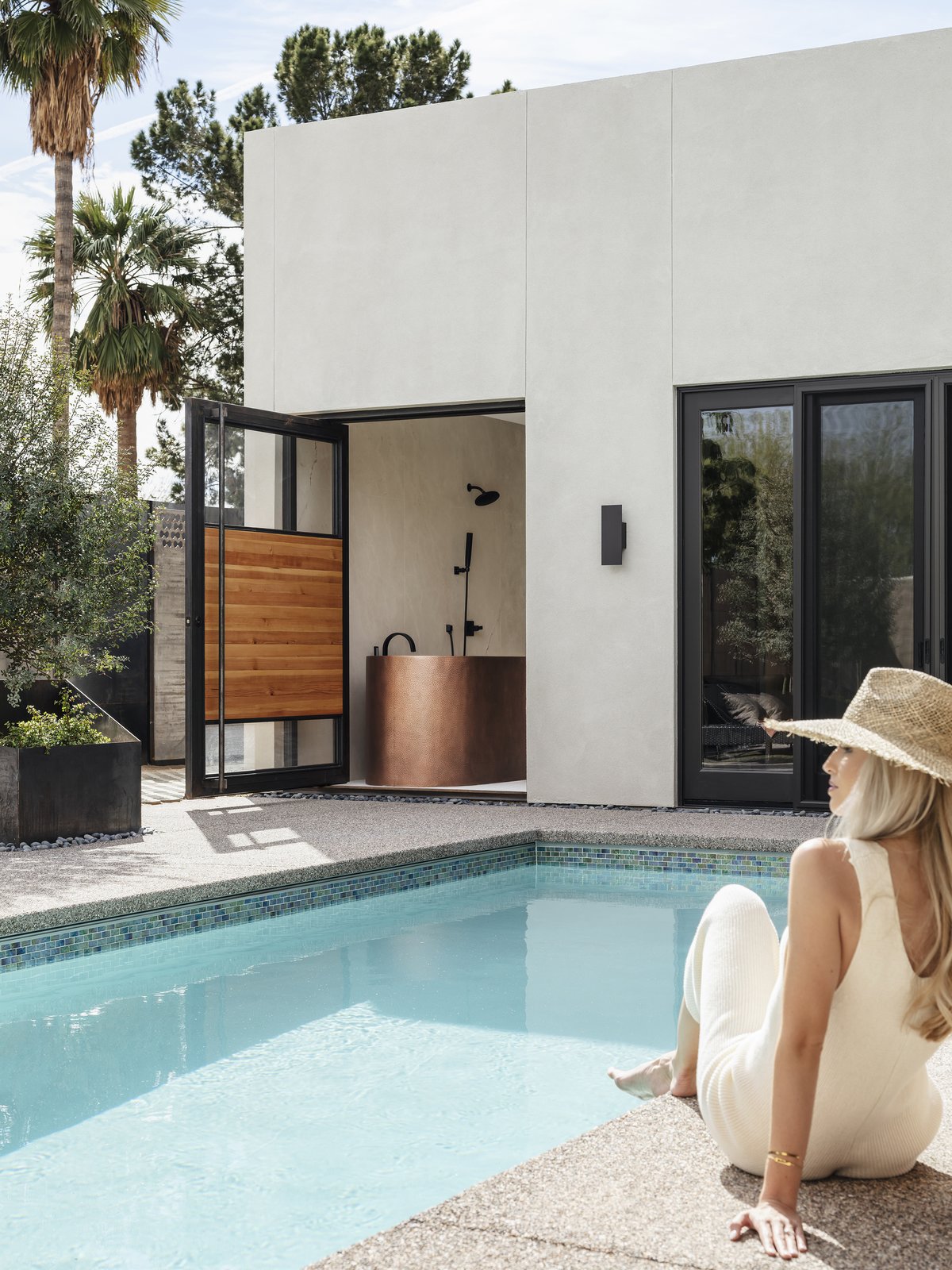 Pool Bathroom Exterior Doors