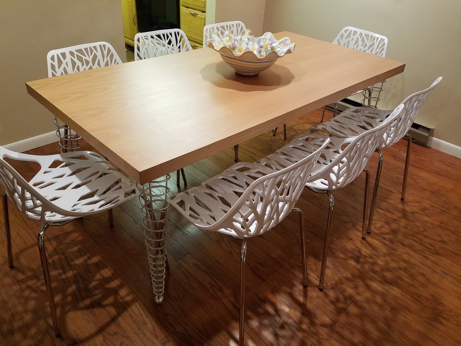 Photo 2 of 7 in handmade modern table legs by Spiral Cone Legs - Dwell