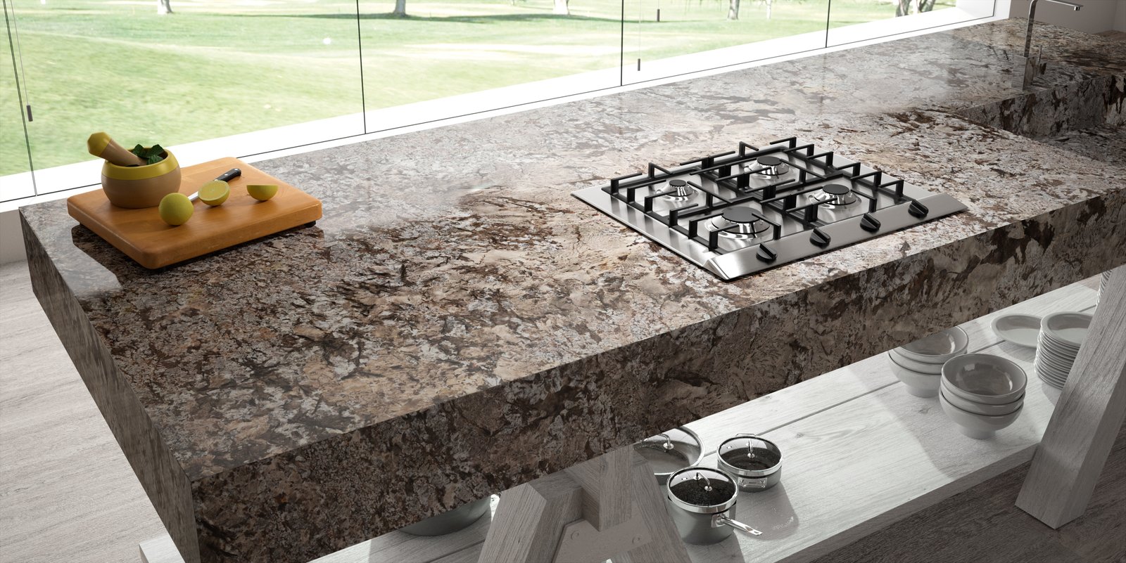 Photo 5 of 10 in 6 Marble Alternatives For Your Kitchen Worktops - Dwell